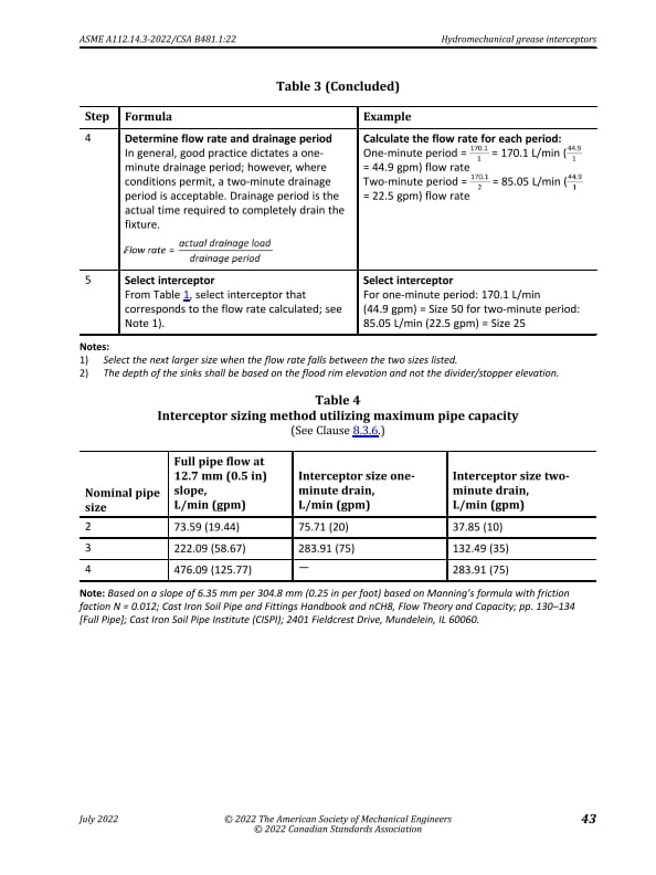 استاندارد ASME A112.14.3 HYDROMECHANICAL GREASE INCEPTORS نسخه 2022 ...